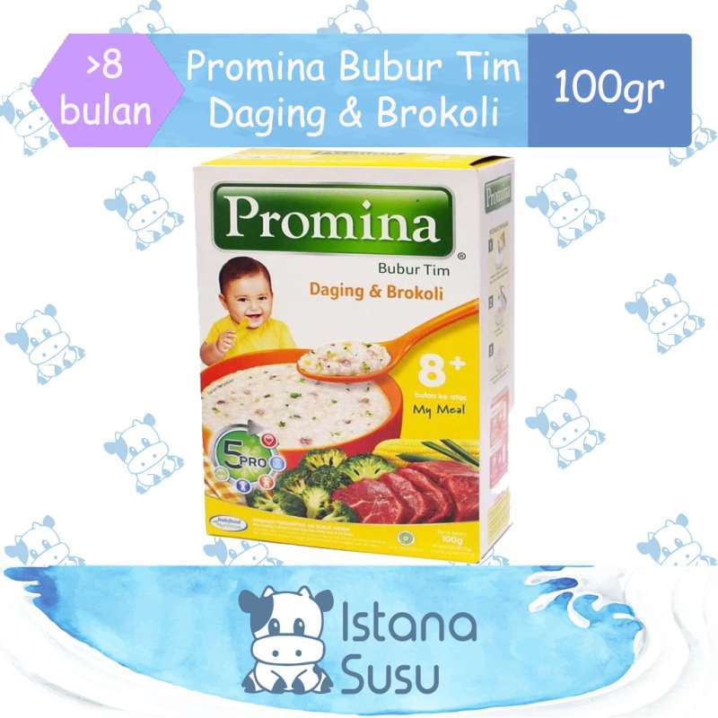 Jual Promina Bubur Tim Daging & Brokoli 8+ 100g di Seller Istana Susu ...