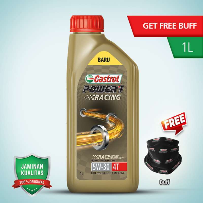 Promo Oli Mesin Motor Castrol POWER1 Racing 4T 5W-30 Kemasan 1L Diskon ...