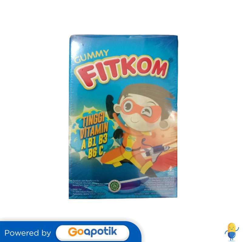 Jual FITKOM GUMMY MULTIVITAMIN BIRU 12 GRAM BOX 4 SACHET (48 GRAM) di ...