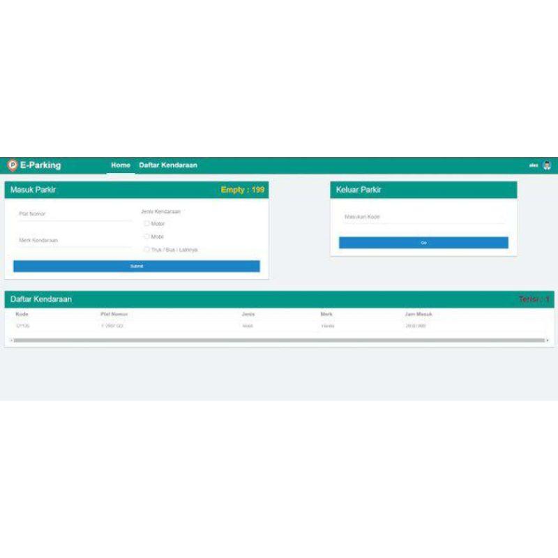 Jual Source Code Aplikasi Parkir Kendaraan Berbasis Web Di Seller P ...