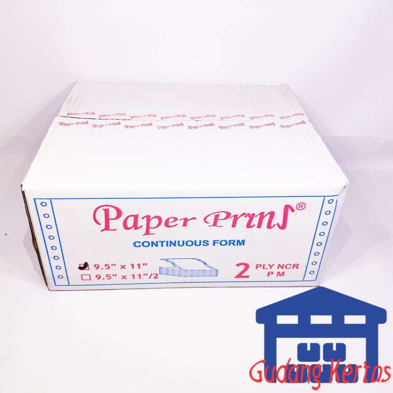 Promo Paperpryns Continuous Form Computer Paper - Putih Merah [9.5 x 11 ...