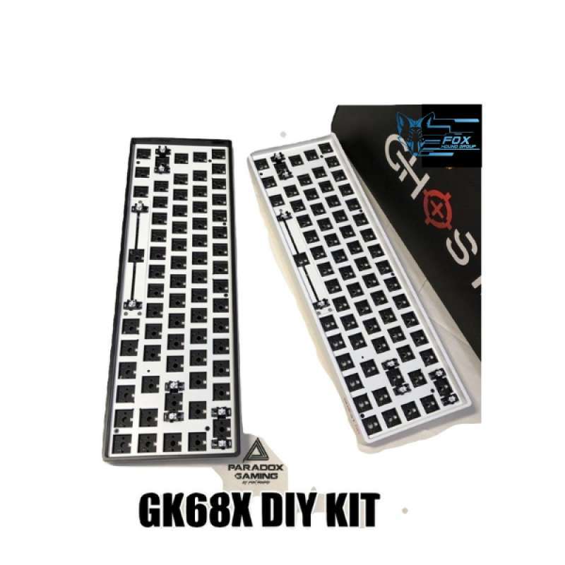Jual Paradox Gaming GHOST DIY GK68X Wired Kit RGB Hot Swap Custom ...
