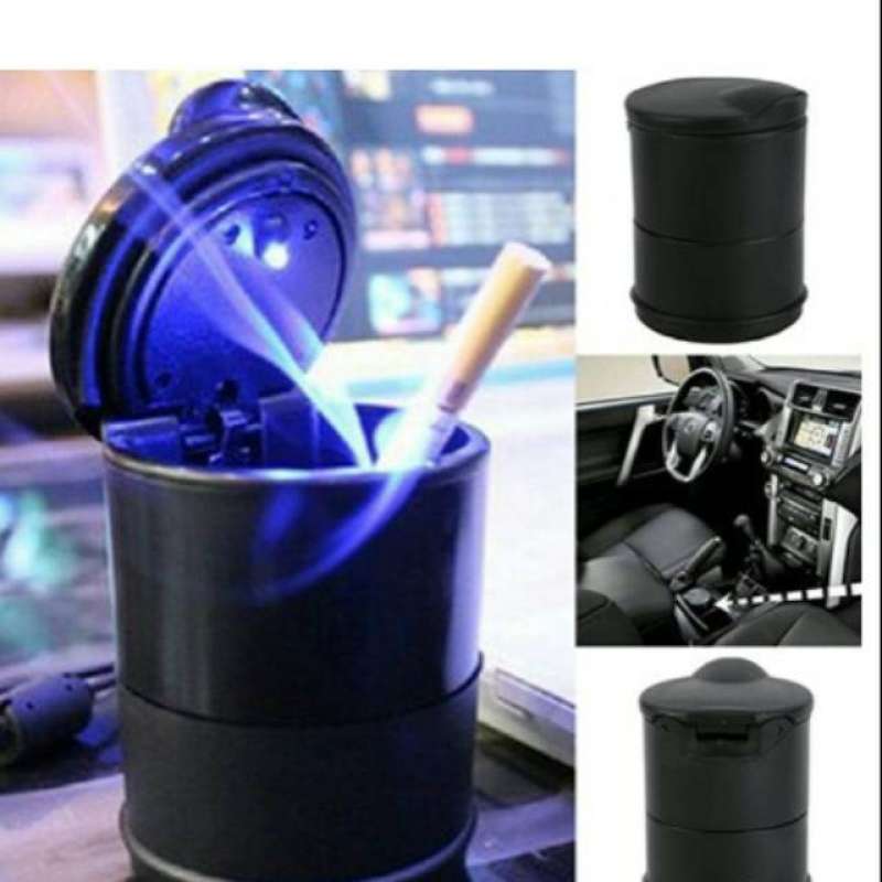 Promo noona variasi mobil LED Tempat Asbak Rokok Mobil - Black Diskon 1 ...