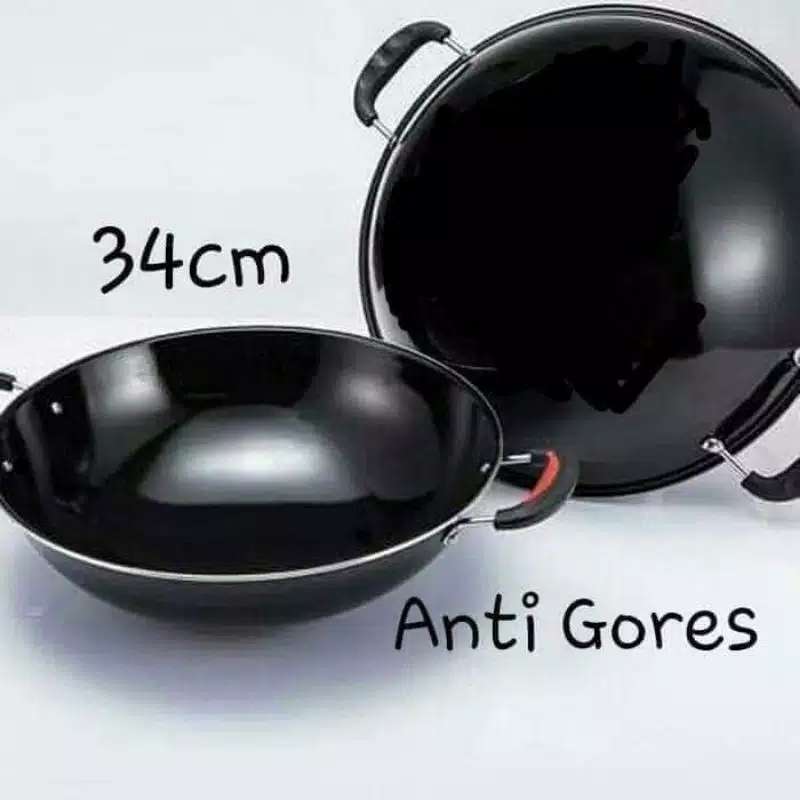 Jual (FREE BUBBLE WRAP) WAJAN ENAMEL ANTI LENGKET ANTI KARAT Diameter ...