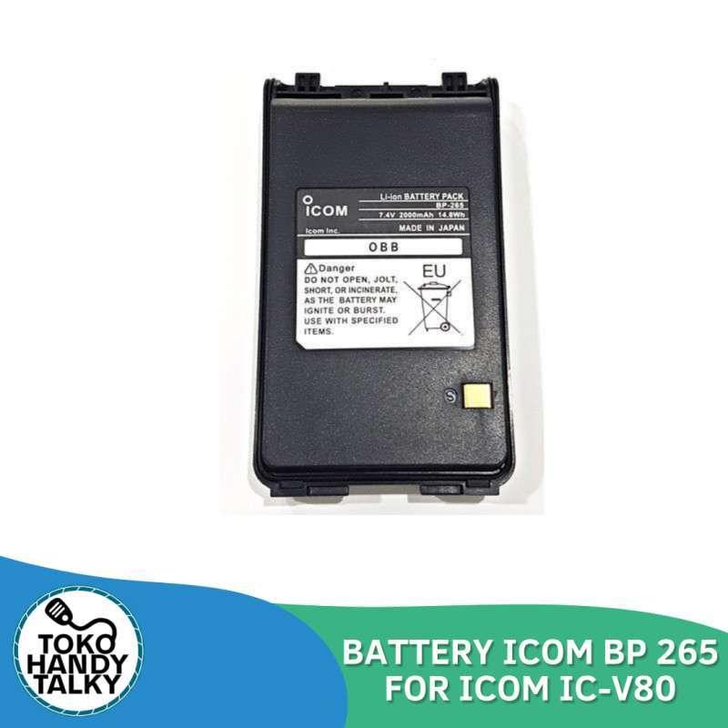 Jual BATTERY ICOM BP 265 For ICOM IC-V80 di Seller Tokohandytalky ...