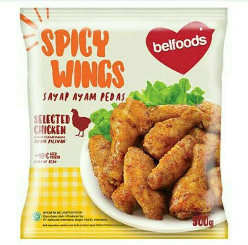 Jual belfoods Spicy Wing Chicken 500 gram Halal di Seller Green Bites ...