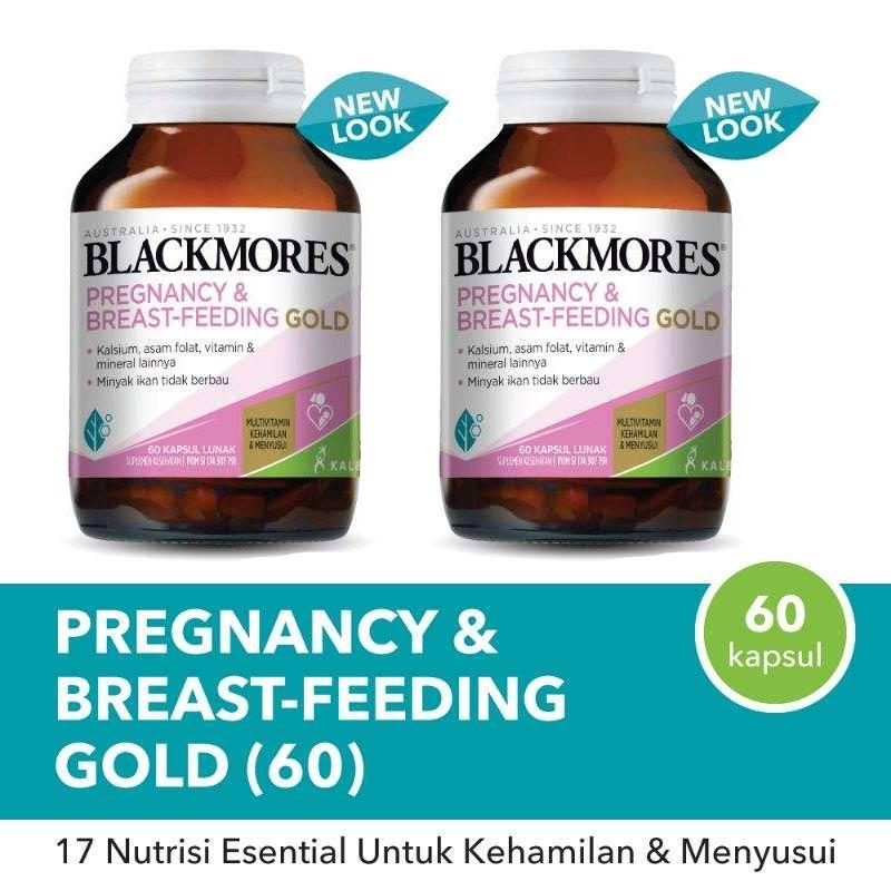Jual Blackmores Pregnancy & Breast - Feeding Gold Suplemen [60 Capsul ...