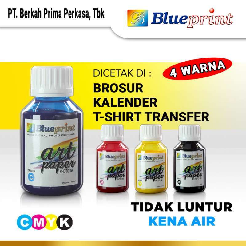 Jual Blueprint 1 Set Tinta Art Paper Epson Refill For Printer Epson 100 ...