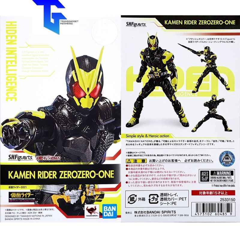 Jual Bandai Shf Kamen Rider Zerozero One 001 - Shfiguarts Tamashii ...