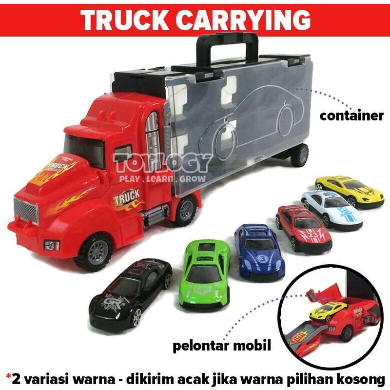 Jual Mainan Anak Container Truck Carrying Truk Box Pengangkut Mobil ...