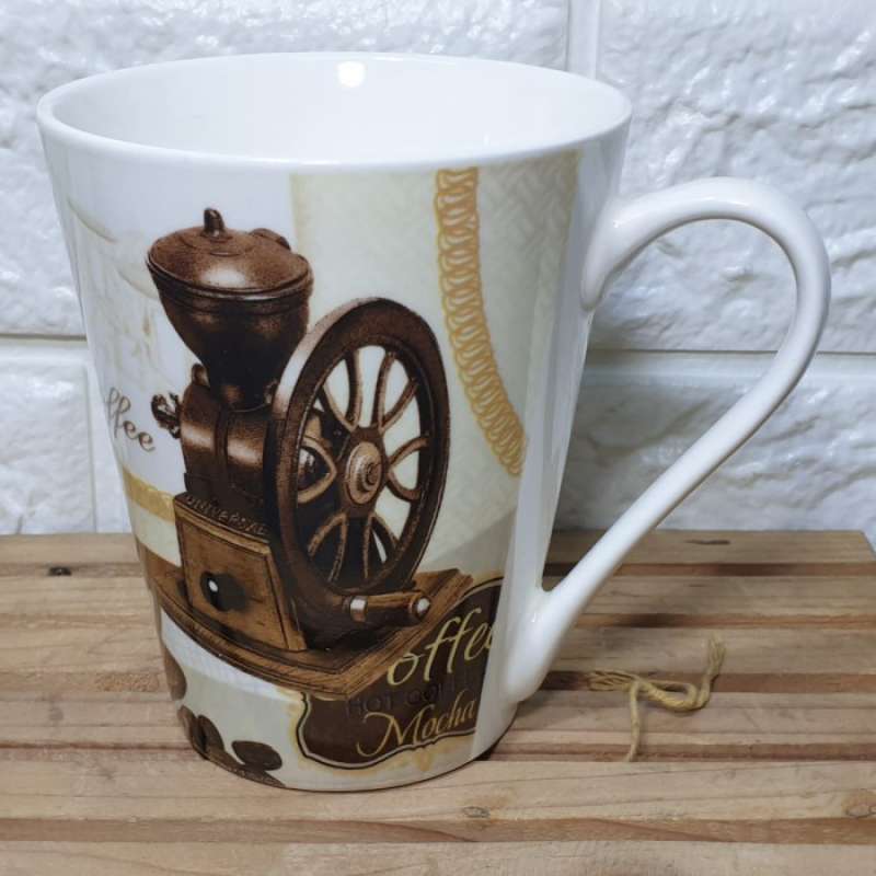 Jual Mug Keramik Motif Kopi Klasik Gelas Kopi Keramik Cangkir Kopi ...