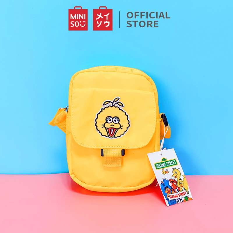 Jual Miniso Official Sesame Street Fashionable Cellphone Pouch - Yellow ...
