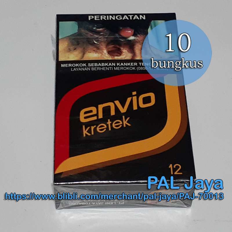 Jual rokok ENVIO KRETEK 12 batang [1 slop / 10 bungkus] / Djarum di ...