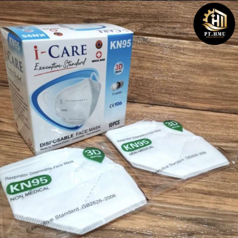 Jual Masker KN95 I-CARE Personal Pack Medical Grade 1 box isi 10 pcs di ...