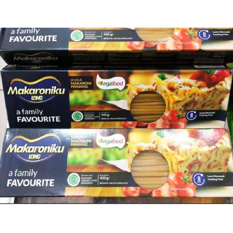 Jual Makaroniku Long Macaroni 400 Gram - Pasta Instant Makaroni Panjang ...