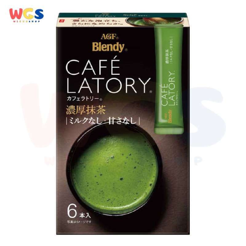 Jual Agf Blendy Cafe Latory Stick Rich Matcha No Milk & Sugar 6 Sticks ...