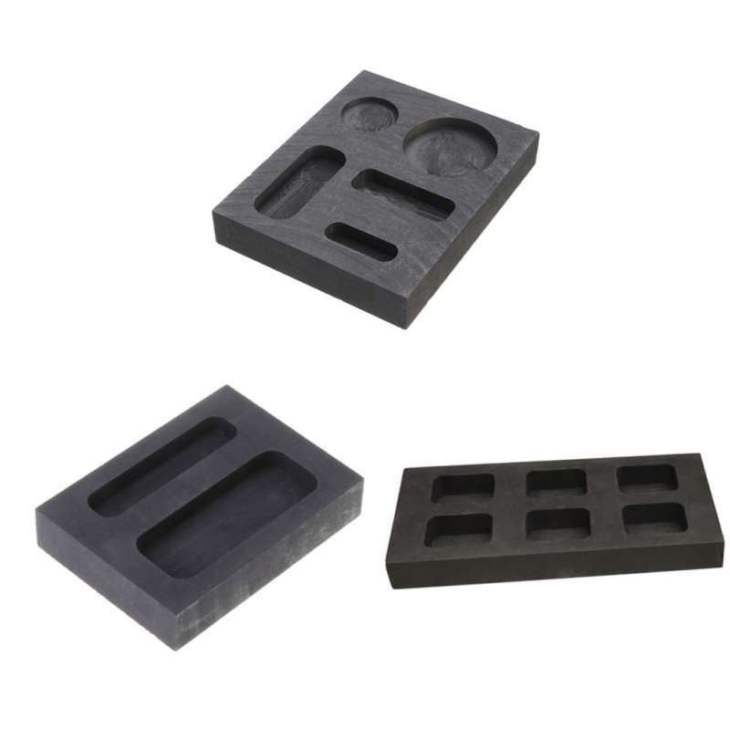 Promo 3xHigh Purity Gold Graphite Ingot Bar Combo Mold Melting Casting ...