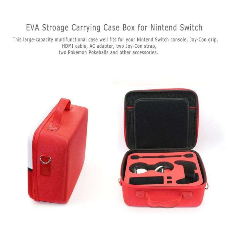 Jual Hard Travel Handbag Carrying Case Pokeball For Nin Switch Di ...