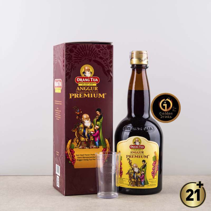 Jual Anggur Merah Premium Cap Orang Tua 500 Ml (original Dan Resmi By ...