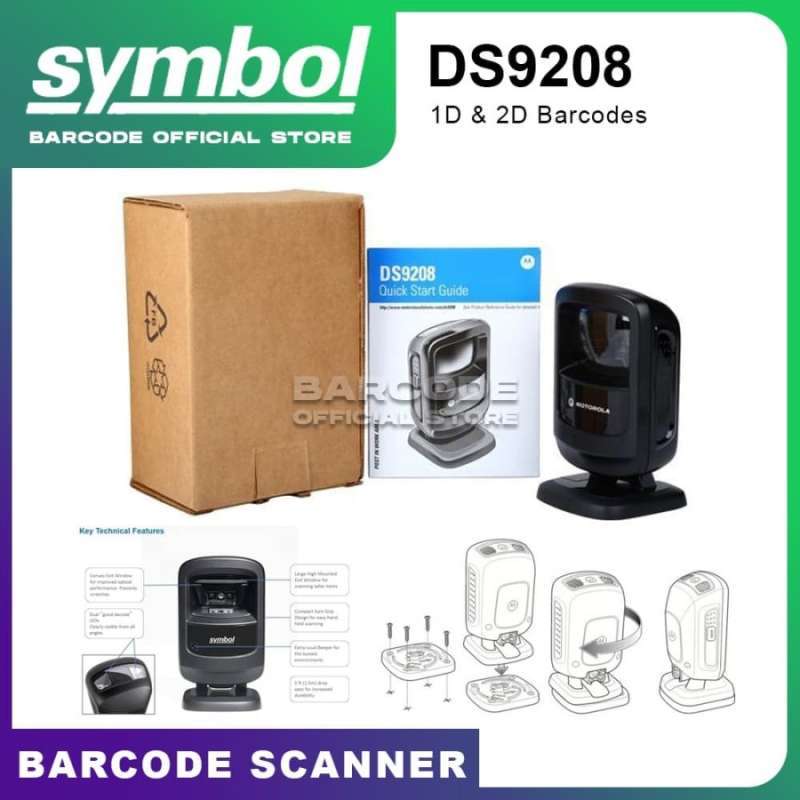 Jual SCANNER SUPERMARKET SYMBOL DS9208 - DUDUK MEJA IMAGER OMNI ...