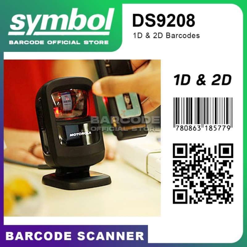 Jual SCANNER SUPERMARKET SYMBOL DS9208 - DUDUK MEJA IMAGER OMNI ...