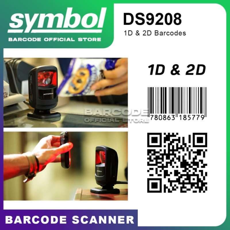 Jual SCANNER SUPERMARKET SYMBOL DS9208 - DUDUK MEJA IMAGER OMNI ...