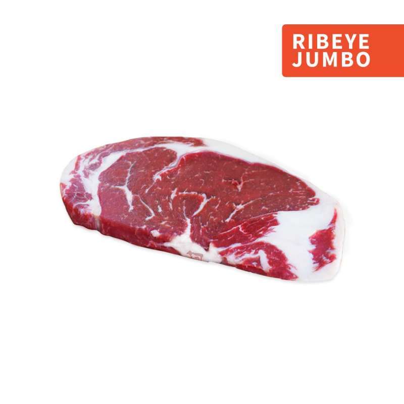 Promo Daging Sapi US Black Angus Ribeye Jumbo Beef Steak Marbling 4 ...