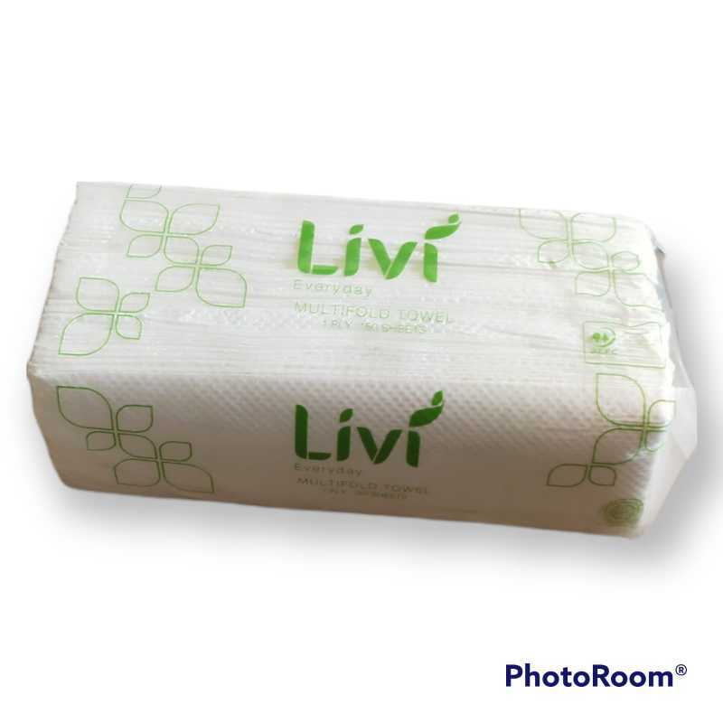 Promo Livi Evo Smart Multifold Towel Tissue [150 sheets] 1 pcs - Makmur ...