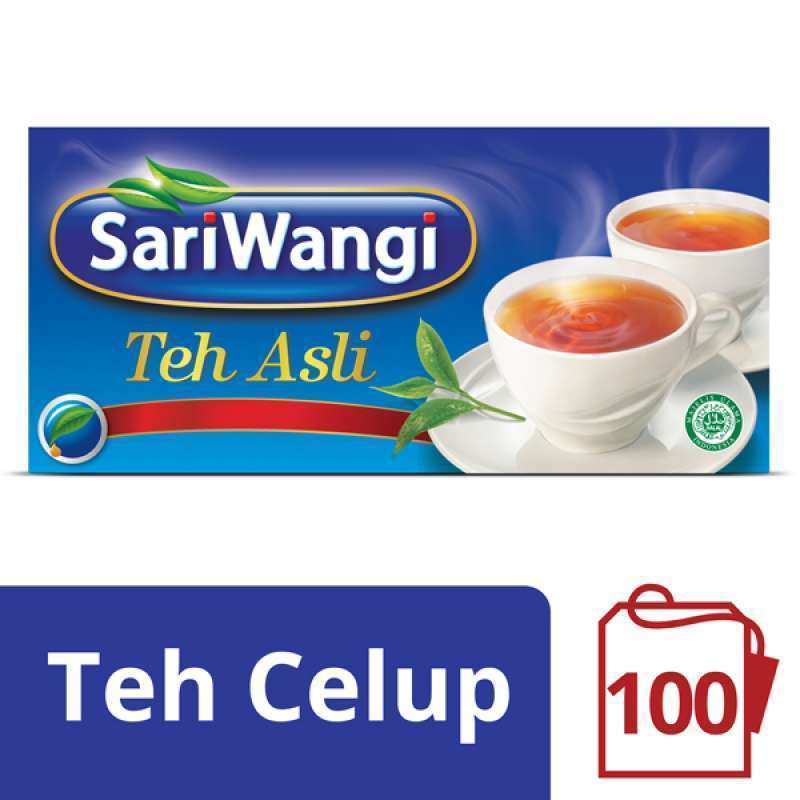 Jual Sariwangi Tea Bag Asli Saga Isi 100 Pcs X1.85 Gr - Teh Di Seller ...