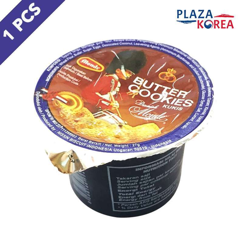 Jual MONDE BUTTER COOKIES CUP 27GR - BISKUIT KUKIS BUTTER RENYAH di ...
