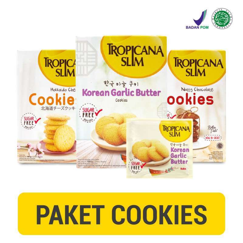 Promo Paket Cookies Sehat Tropicana Slim - Nutty Chocolate , Hokkaido ...