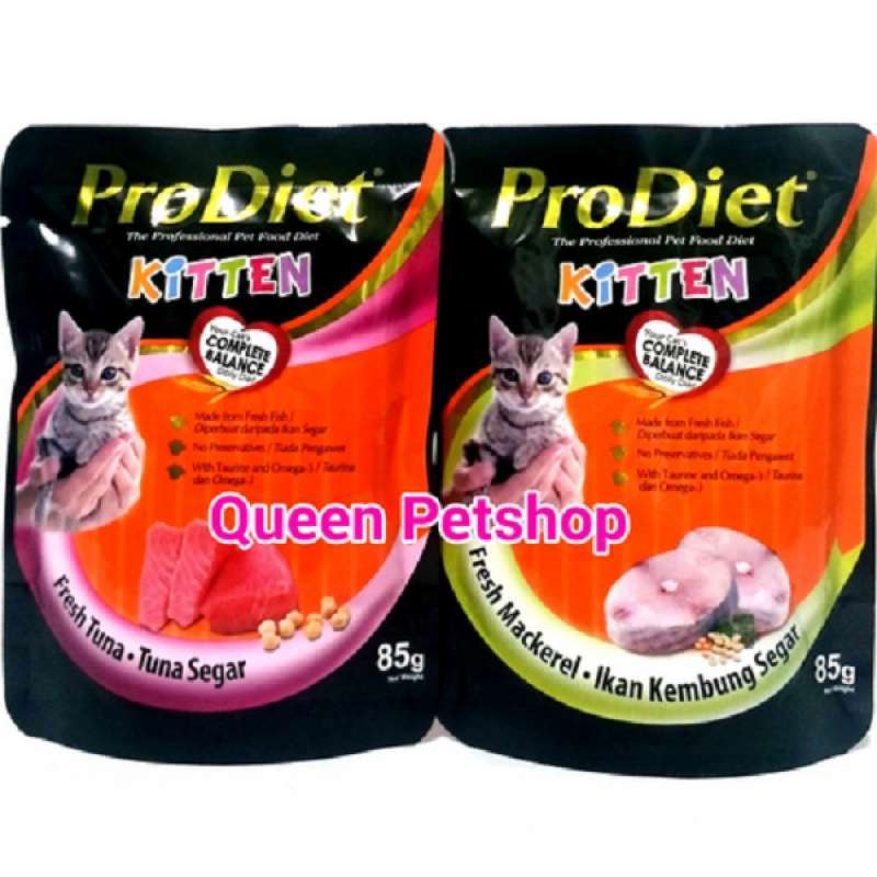 Jual Prodiet kitten Pouch - Makanan kucing basah pro diet kitten sachet ...