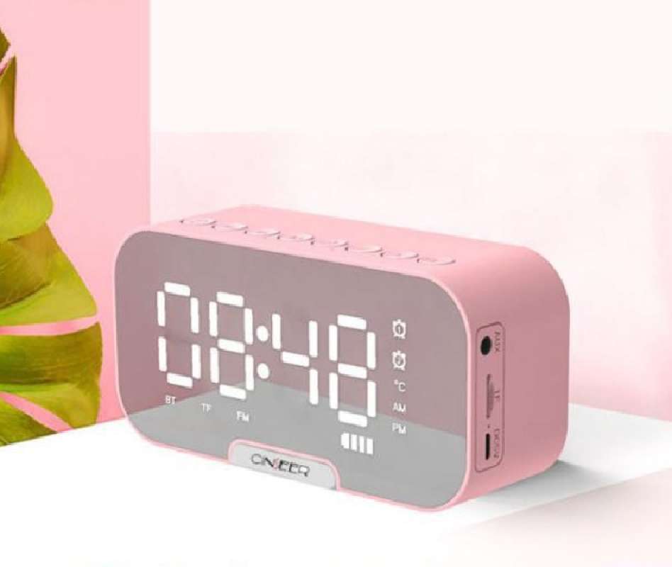 Jual Speaker Jam Bluetooth Versi 5.0 + Alarm Dan Radio Dengan 2 Variasi ...