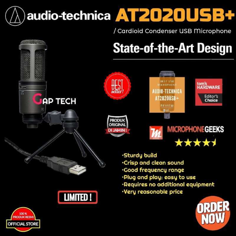 Promo Audio Technica AT2020USB+ Microphone Original Garansi Resmi Audio ...