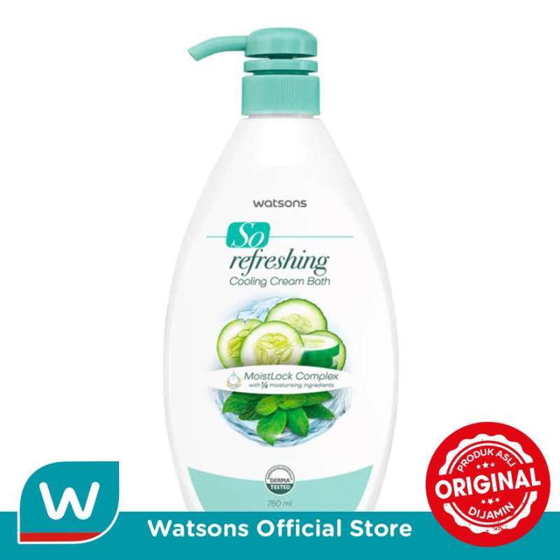 Promo Watsons So Refreshing Cooling Cream Bath 750ml Diskon 58% di ...
