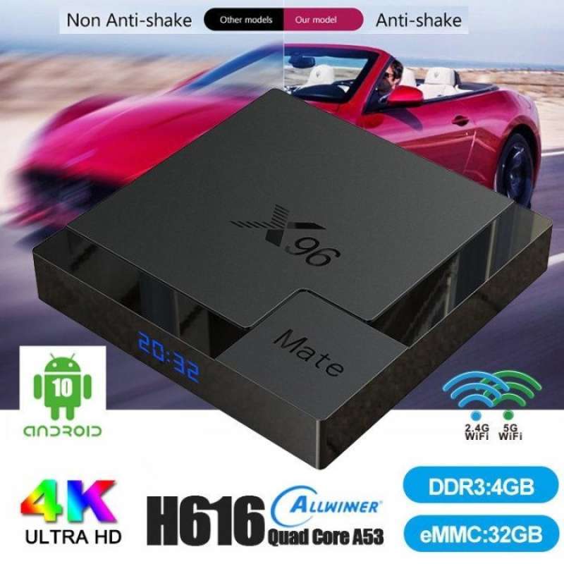 Jual Android TV BOX X96 MATE ALLWINER H616 ANDROID 10 Full Applikasi ...