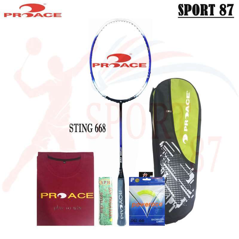 Promo Raket Badminton Pro Ace Sting 668 Bonus Komplit Diskon 15% Di ...