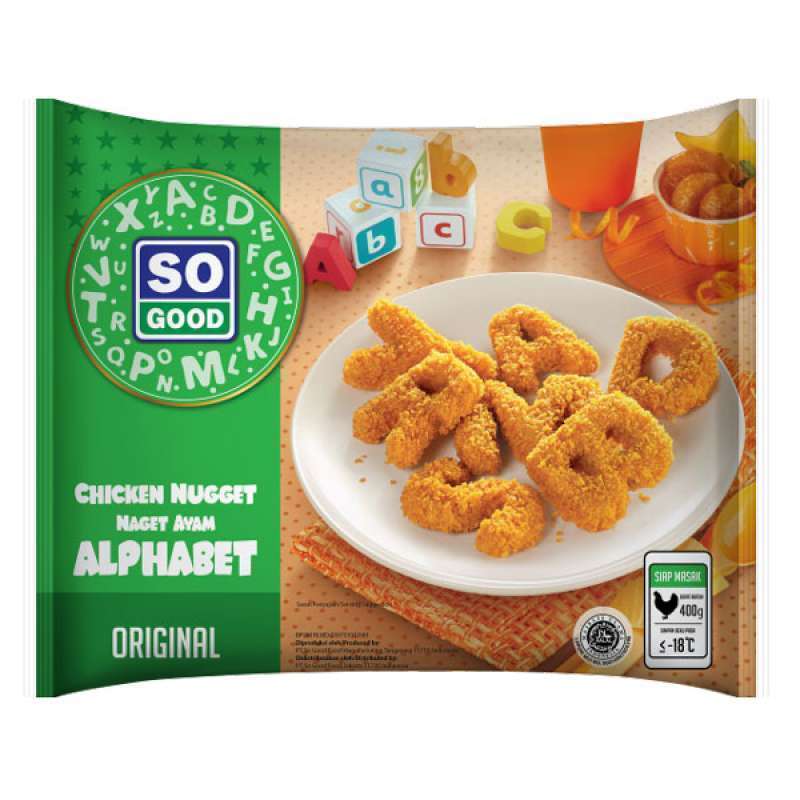 Jual So Good Chicken Alphabet 400 G di Seller Foodmart Purwokerto ...