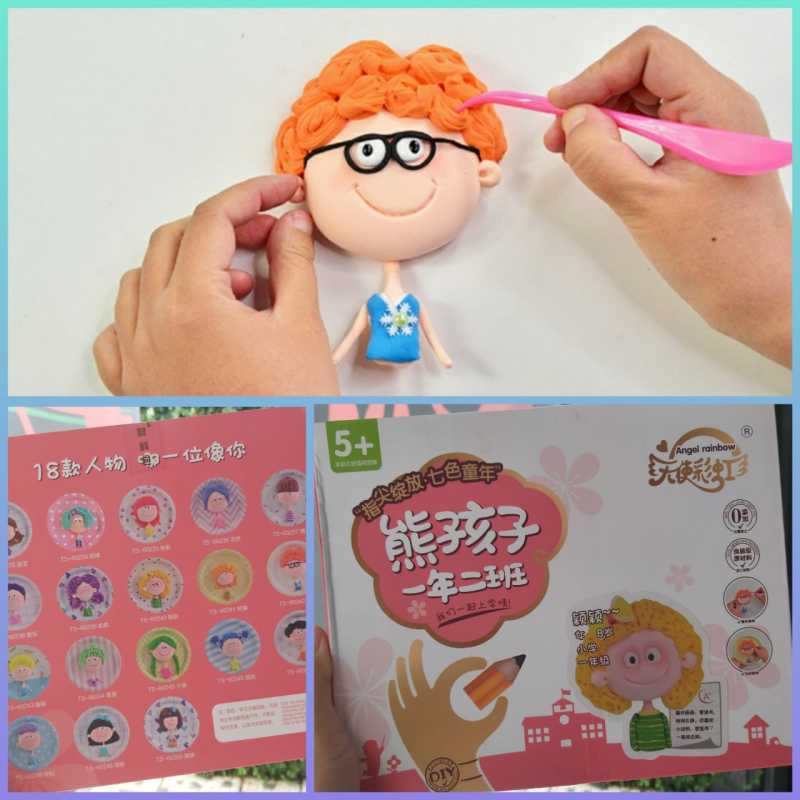 Jual Piring Clay Anak Mainan Kreatifitas Clay Ekspresi Kartun Muka Anak ...