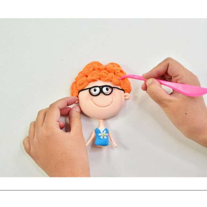 Jual Piring Clay Anak Mainan Kreatifitas Clay Ekspresi Kartun Muka Anak ...