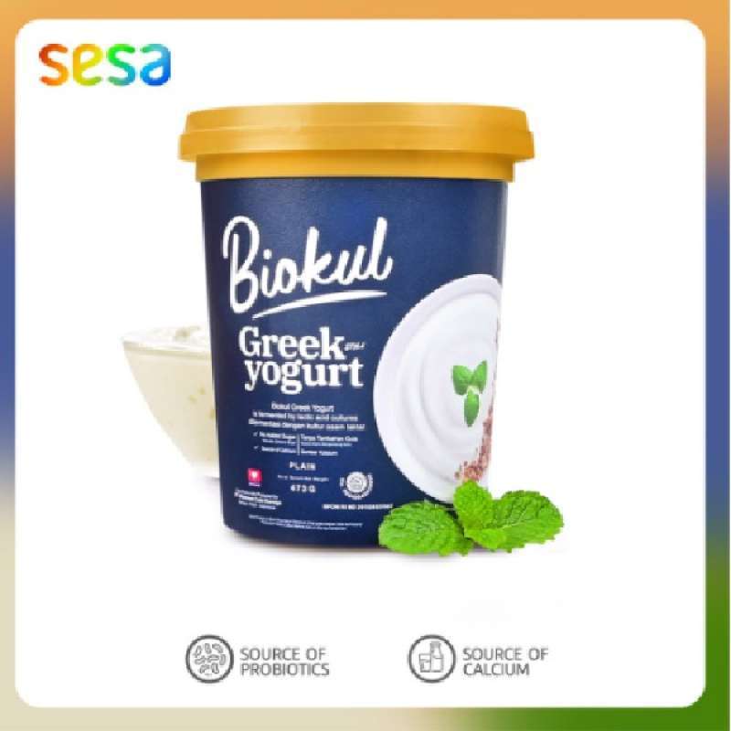 Jual Biokul - Greek Yogurt Plain 473 g di Seller Sesa Official Store ...