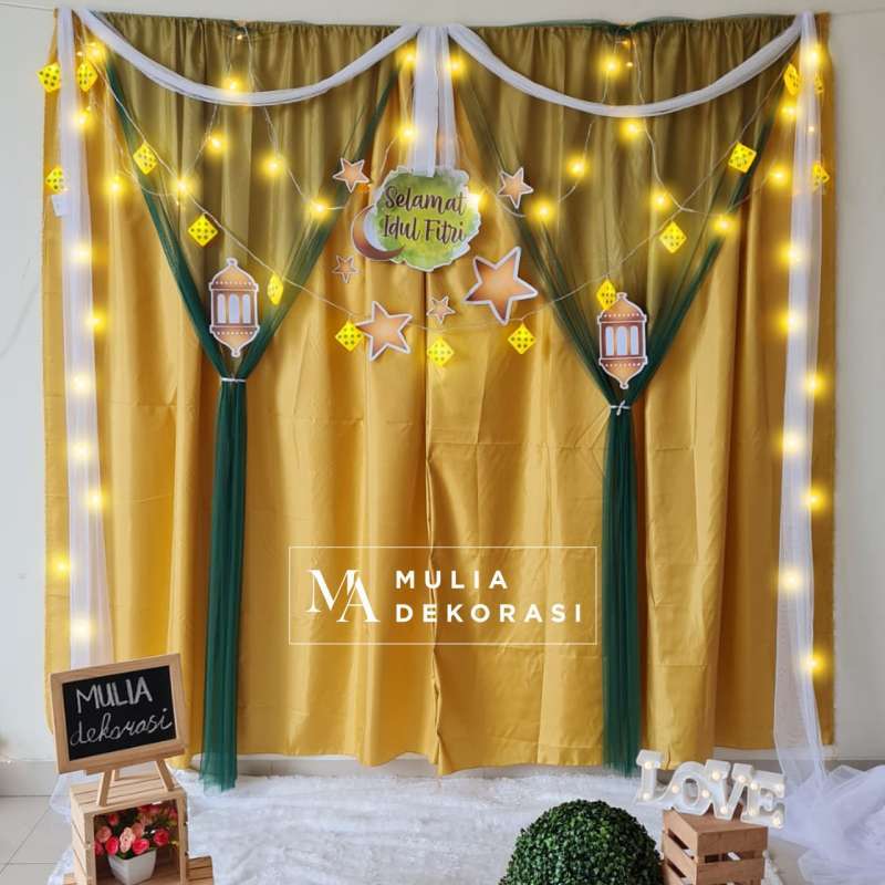 Jual Dekorasi Backdrop Lebaran Ramadhan Paket Lengkap Hari Raya Idul ...