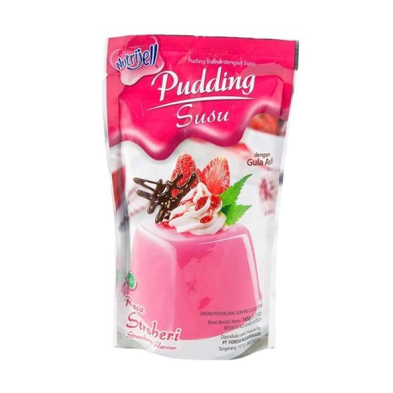 Jual Nutrijell Puding Susu Stroberi 130g - Nutri Jell Strawberry Milk ...
