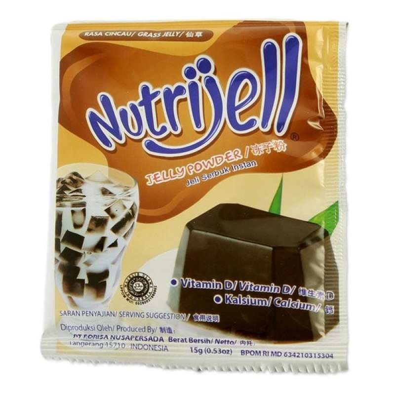 Jual NUTRIJELL Rasa Cincau Bubuk Jeli Cin Cau 15g - NUTRI JELL Grass ...