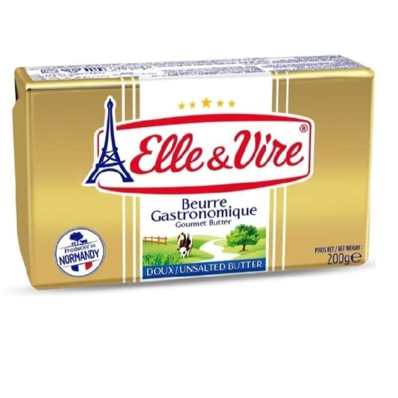 Jual ELLE&VIRE BUTTER PACK UNSALTED 200GR di Seller Growell Wholefoods ...