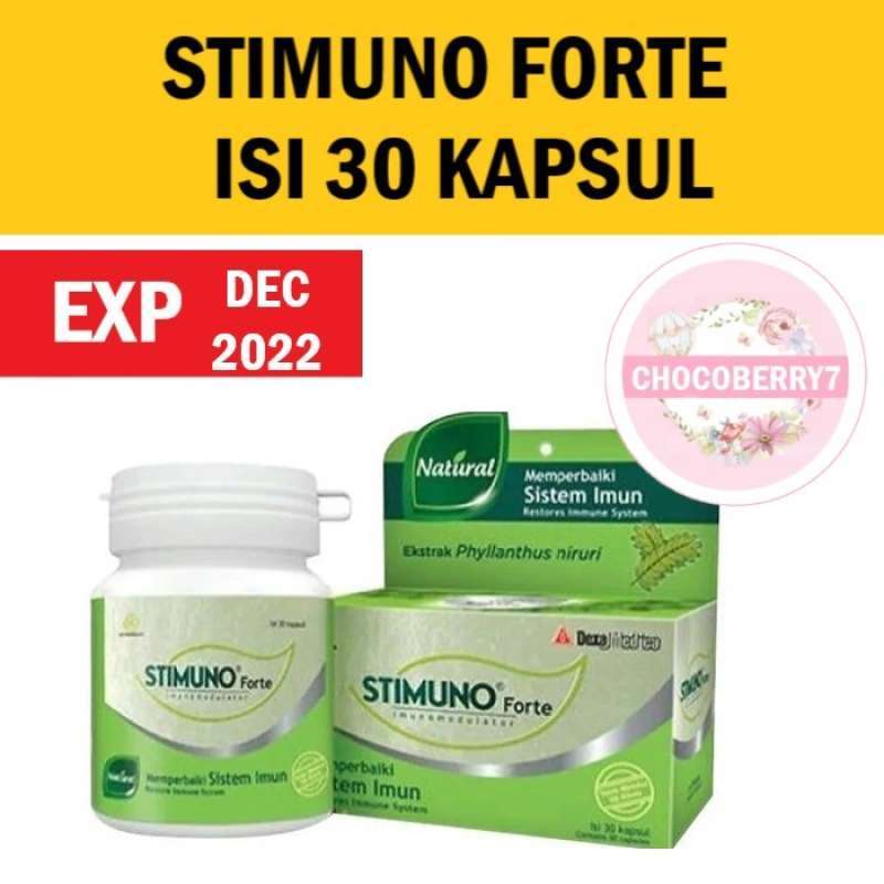 Promo Stimuno Forte 30 Kapsul - Suplemen Peningkat Daya Tahan Tubuh ...