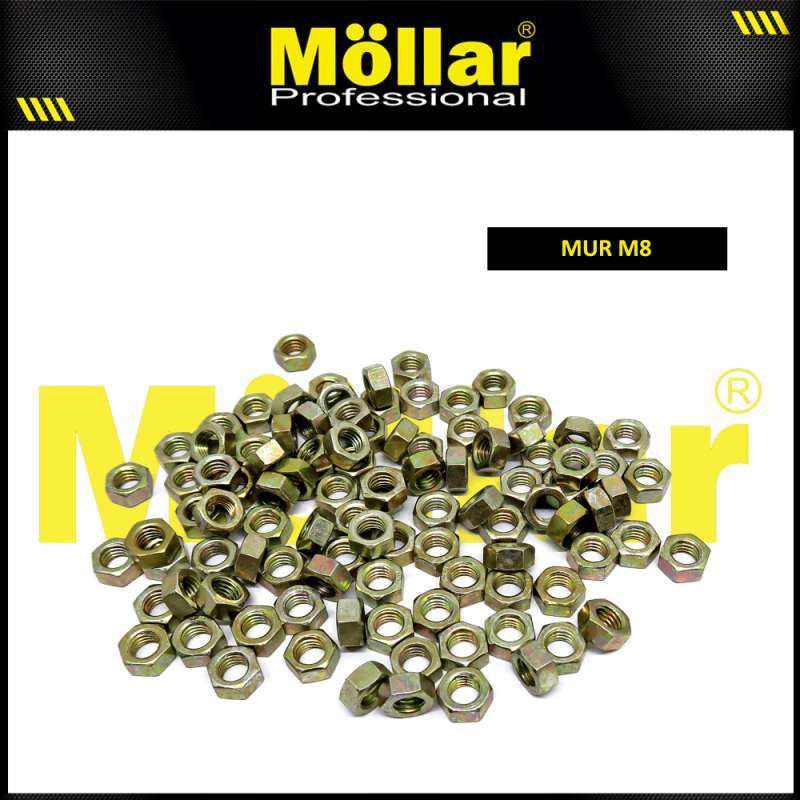 Promo Mollar 93-067 Mur M8 Hex Nut Besi Hexagonal Baut Jp M 8 - 100 Pcs Diskon 52% Di Seller ...