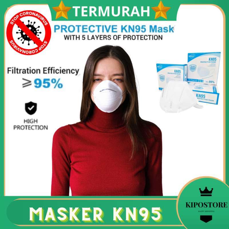 Jual Masker KN95 Masker N 95 BFE95% RESMI IZIN BNPB di Seller Kipostore ...