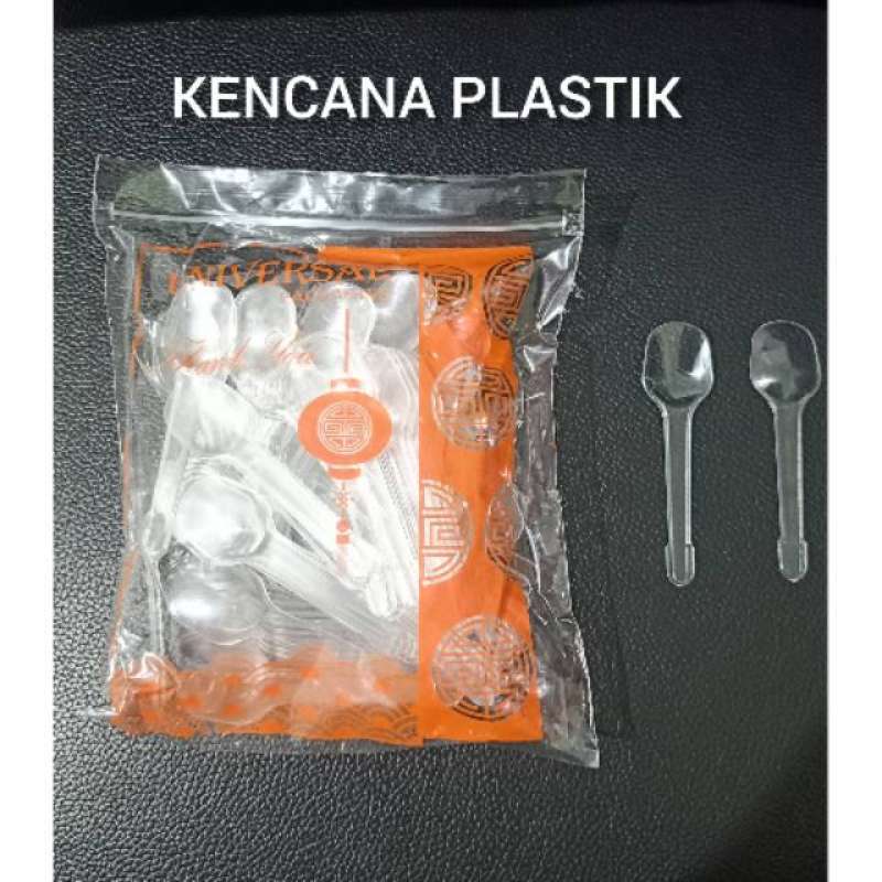Promo SENDOK ES KRIM ICE CREAM JELLY PUDING STB PLASTIK BENING [ 100 ...