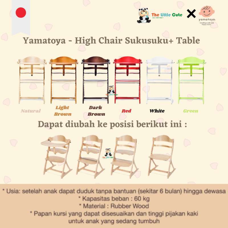 Jual Yamatoya High Chair Sukusuku Plus Table Kursi Makan Bayi di Seller ...